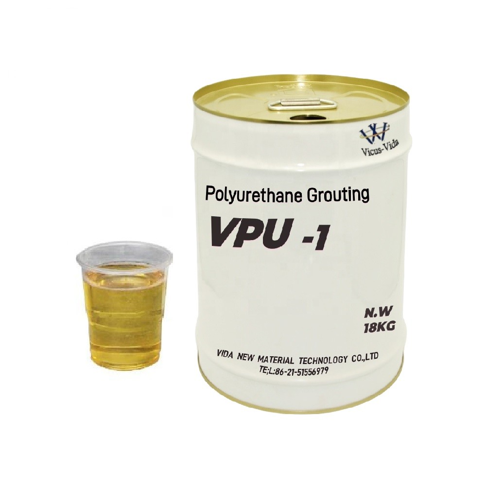 Hydrophilic polyurethane grout 1-component PU Grouting Concrete Grout ...